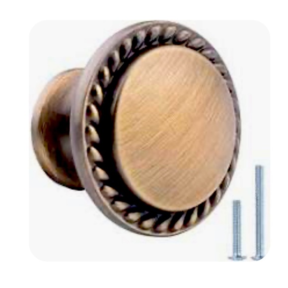 Accents | Antique Brass Round Braided Cabinet Knobs 1pack 114 In Diameter | Poshmark